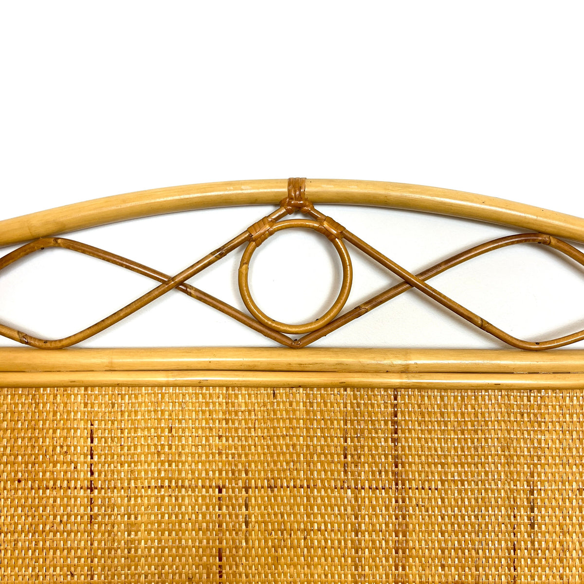 Vintage Bamboo Rattan Single Headboard , 3 ft Headboard